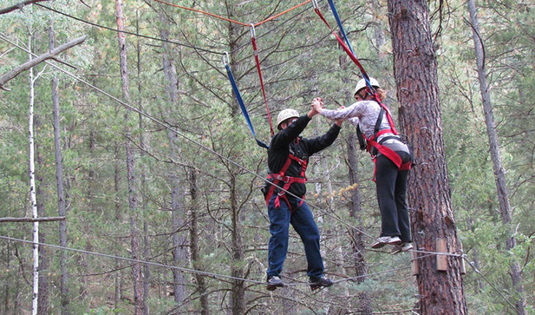 Ropes Course, On The Edge Productions | Brush Ranch River Lodge